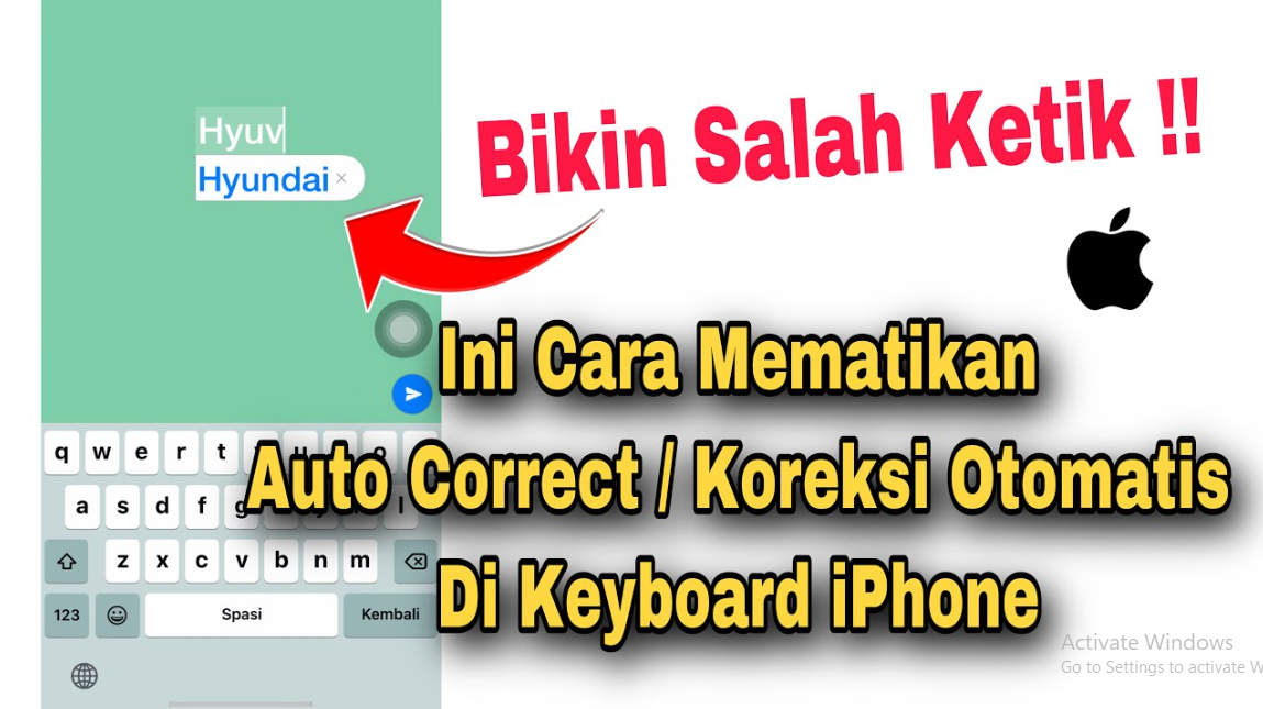 Cara Mematikan Auto Correct di iPhone - opoto.org