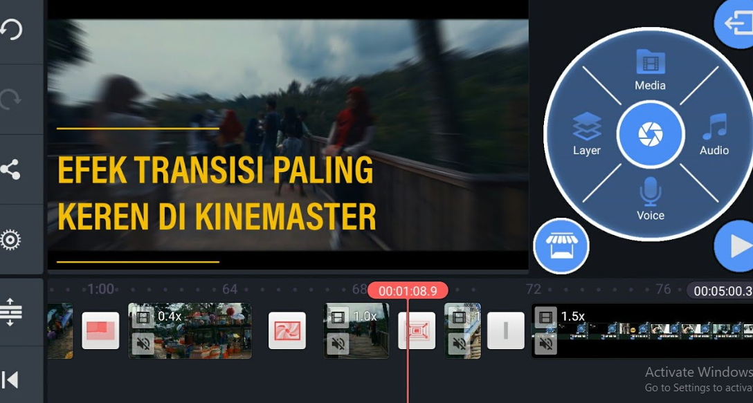 Menggunakan Alat Efek Transisi Kreatif di KineMaster - opoto.org
