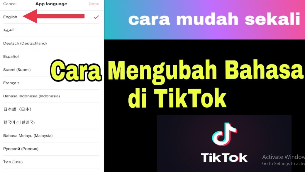 Cara Mengubah Bahasa di TikTok - opoto.org